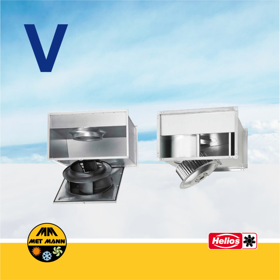 Rectangular inline fans